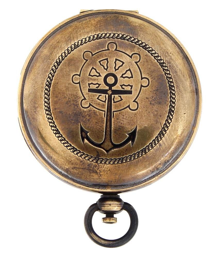Artshai Antique Look Brass Push Button Magnetic Compass: Buy Artshai ... Artshai Antique Look Brass Push Button Magnetic Compass: Buy Artshai ...