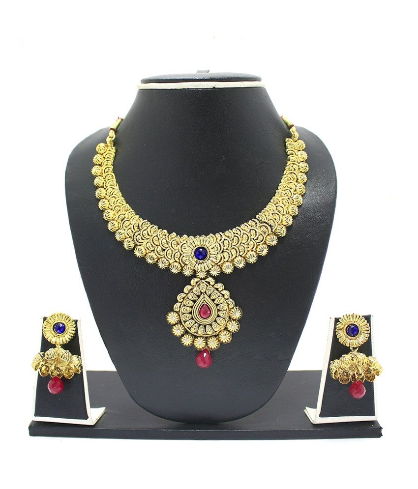 Zaveri Pearls Alloy Necklace Set Buy Zaveri Pearls Alloy Necklace Set