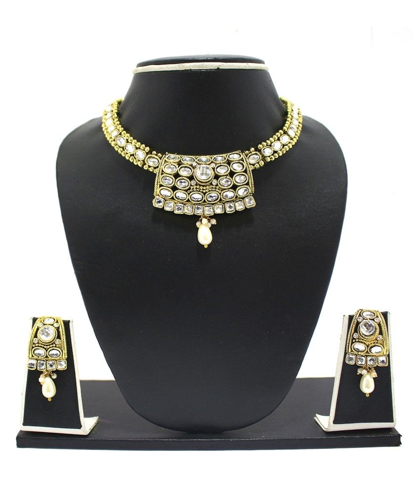 Zaveri Pearls Alloy Necklace Set Buy Zaveri Pearls Alloy Necklace Set