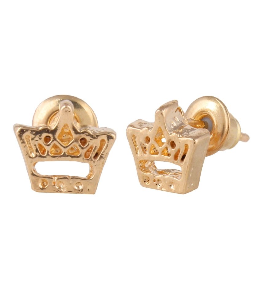 Lazreena Golden Alloy Stud earrings Set Of 3 - Buy Lazreena Golden ... Lazreena Golden Alloy Stud earrings Set Of 3 - Buy Lazreena Golden ...