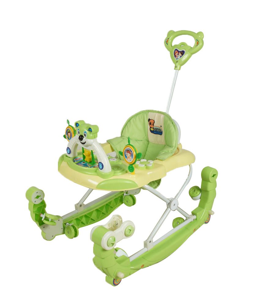 4% OFF on Panda Green Plastic Baby Walker & Rocker on Snapdeal ...