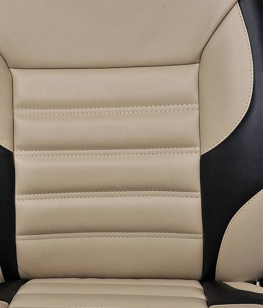 Shapes And Shades Beige Leatherette Seat Cover: Buy Shapes And Shades ...
