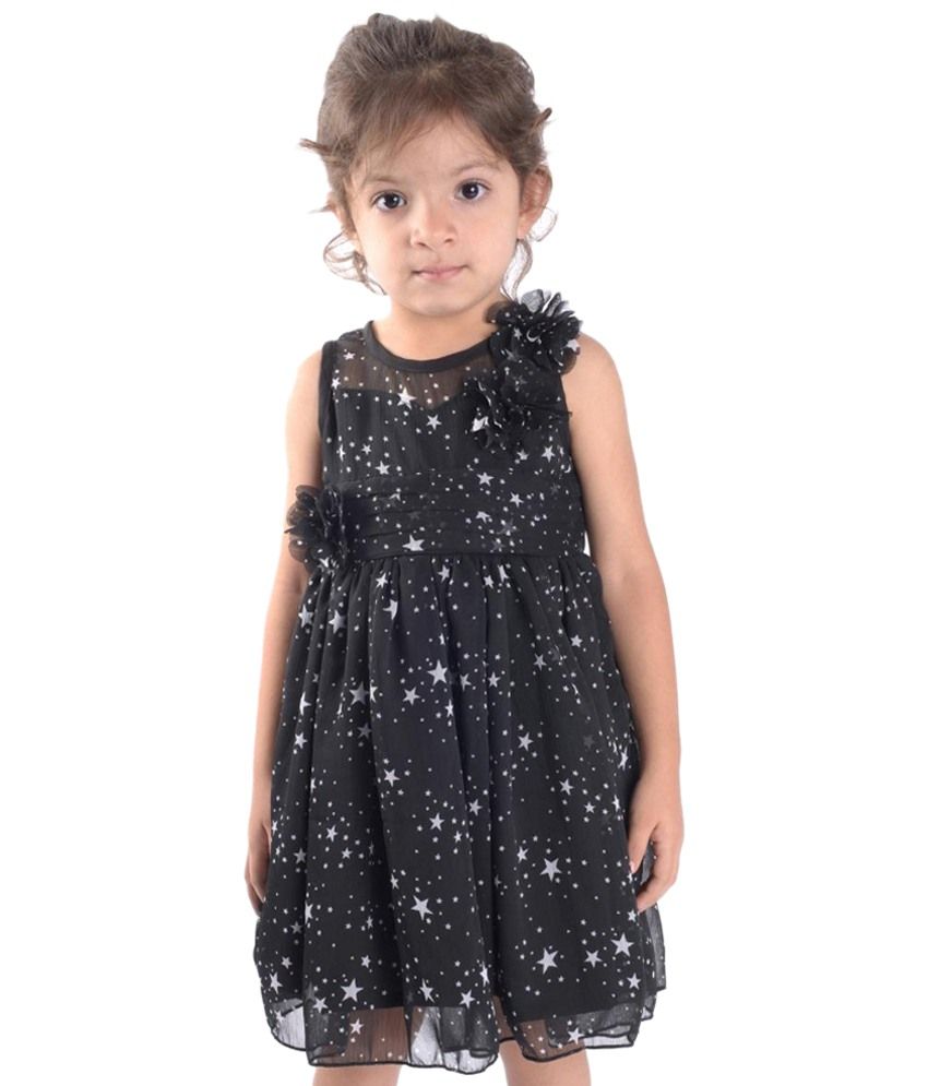Lil'Posh Black & White Dress for Girls - Buy Lil'Posh Black & White ...