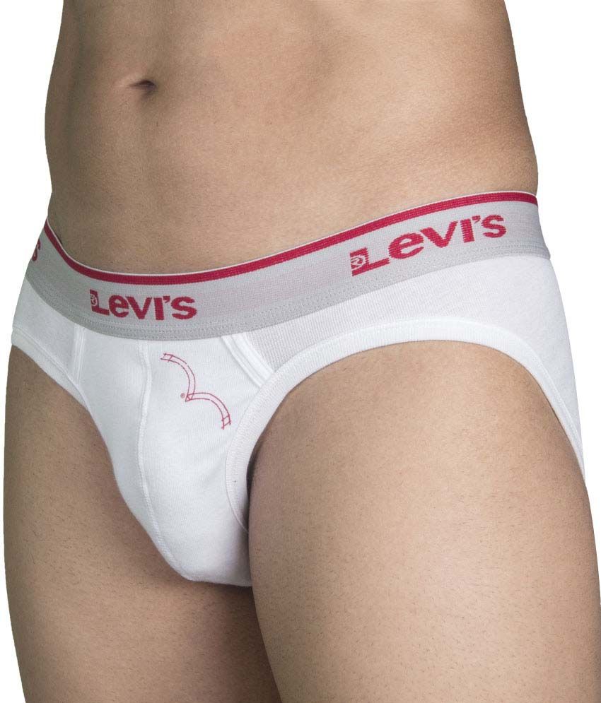 Levi s White Solid Brief Buy Levi s White Solid Brief Online At Low 