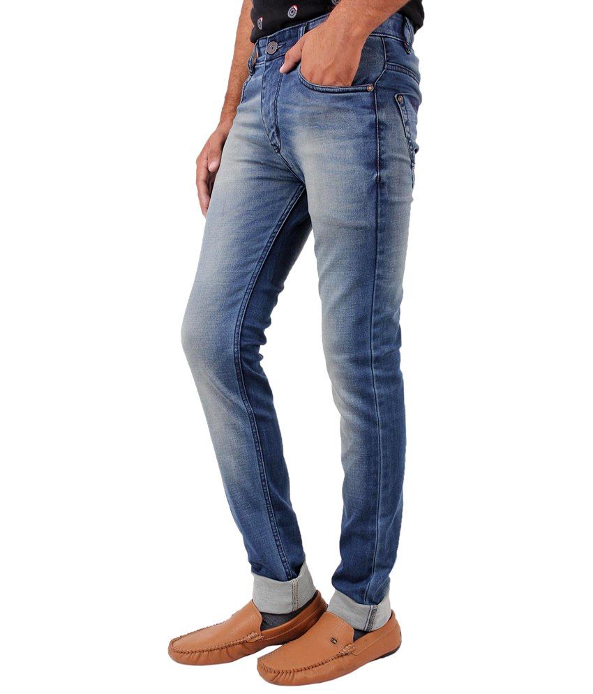 La Marino Fashionable Blue Skinny Fit Jeans for Men - Buy La Marino ...
