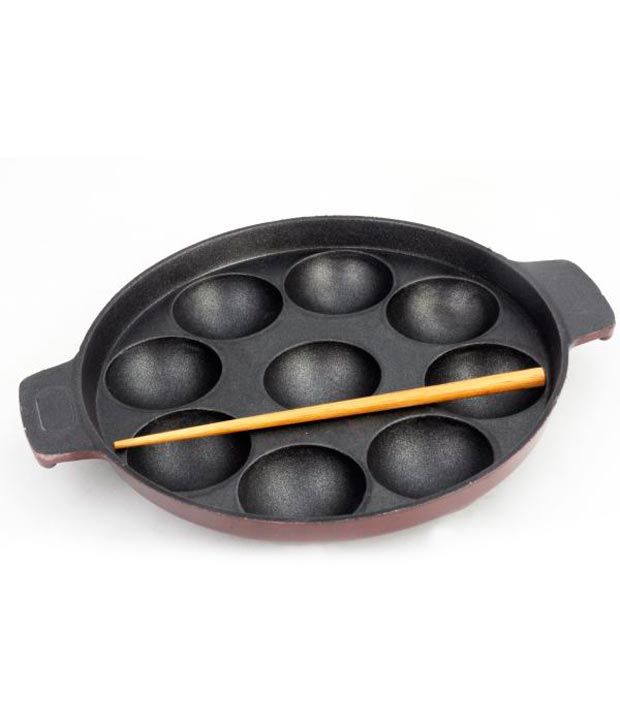 Diamond Non Stick Kuzhipaniyaram 9 Scoop Idli Maker- Black: Buy Online ...
