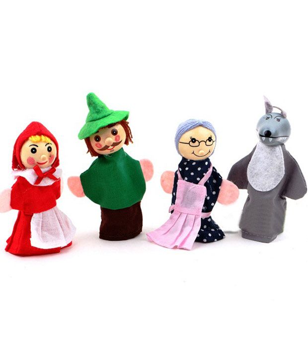 Kuhu Creations Finger Puppets Little Red Riding HoodToy Education Play ...