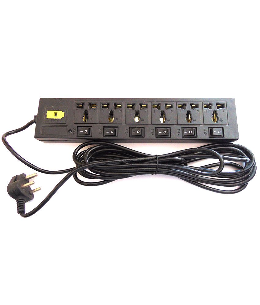 36% OFF on Sk 6+6 Sockets Power Strip Extension Cord Board Multi Plug 5 ...