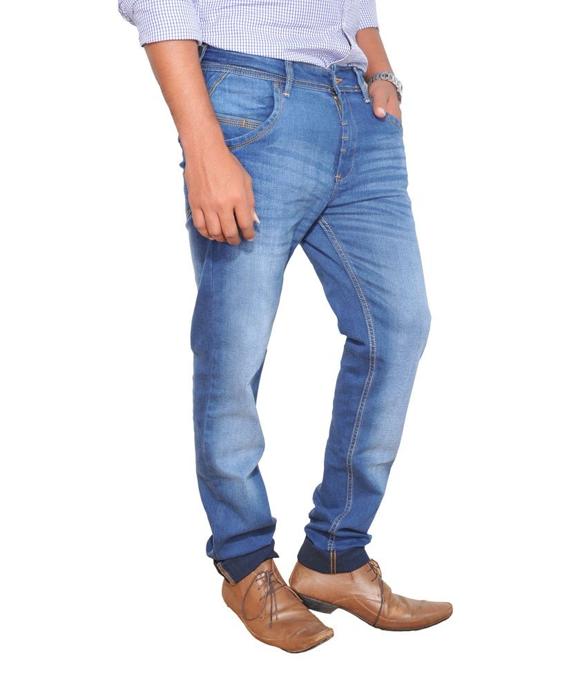 Pepe Jeans Blue Cotton Slim Fit Jeans With Free Mens Casual Full Sleeve ...