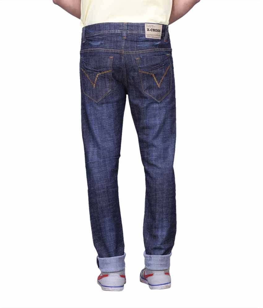 X Cross Blue Denim Regular Fit Jeans For Men Buy X Cross Blue Denim Regular Fit Jeans For Men