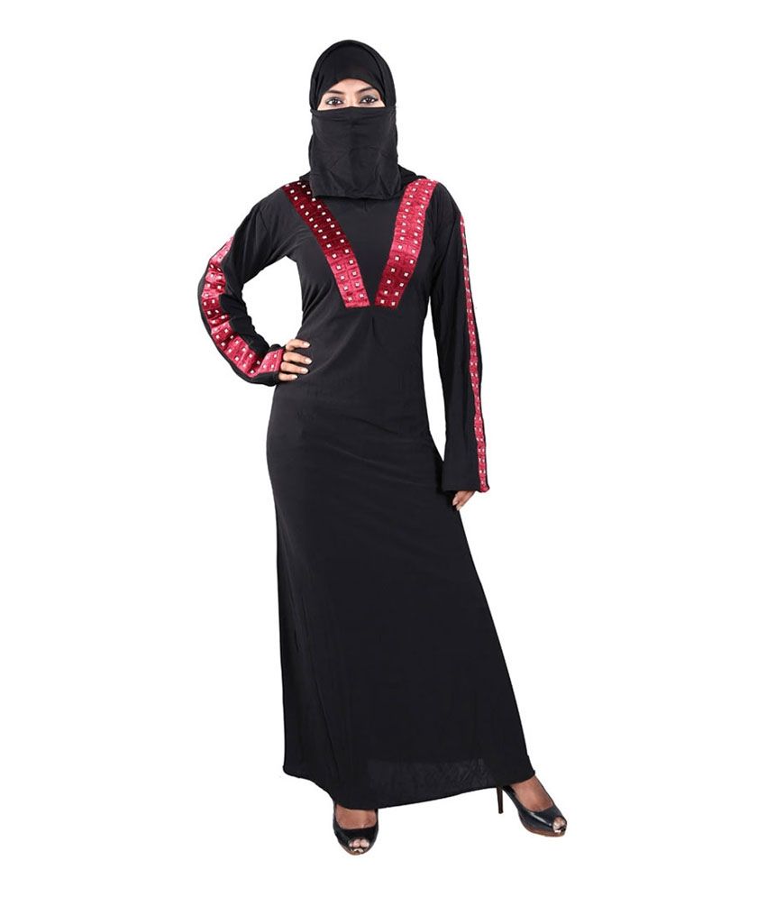 44% OFF on Hawai Lycra Stoned In Red Velvet Burka on Snapdeal ...
