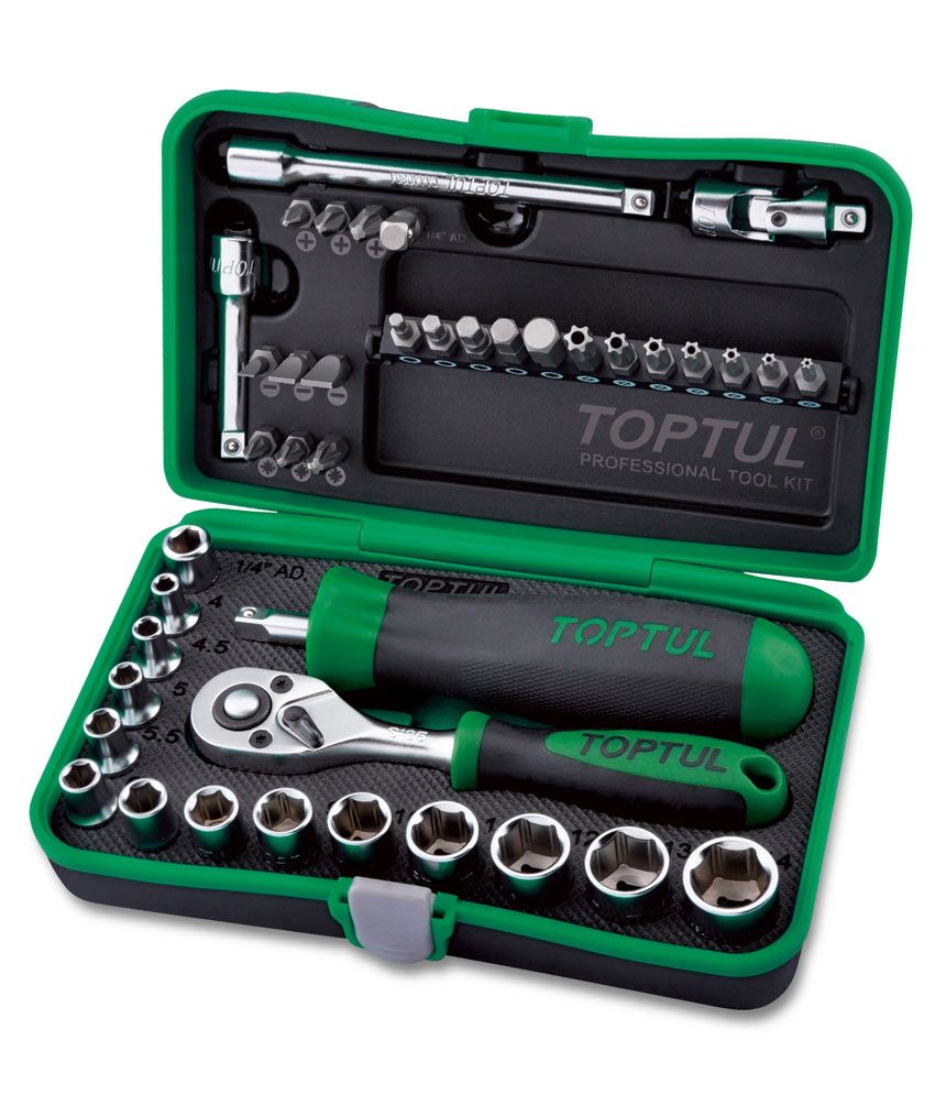 TOPTUL Compact Socket And Bit Set: Buy TOPTUL Compact Socket And Bit ...