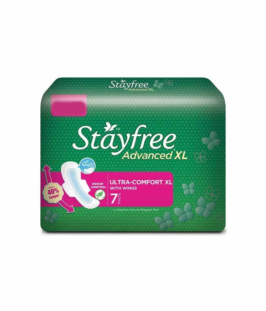 Stayfree Advanced XL Soft Ultra-thin (with wings, 7 pads): Buy Stayfree ...