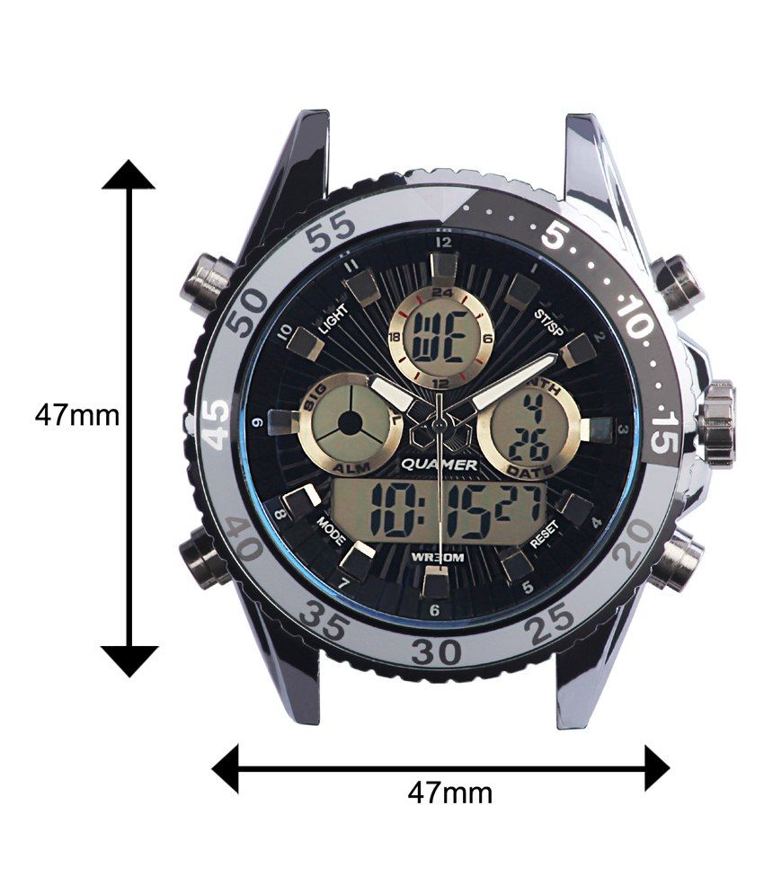 Quamer Black Steel Watch - Buy Quamer Black Steel Watch Online at Best ...