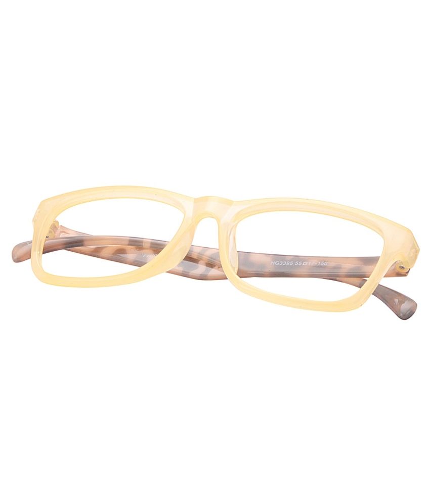 ComfortSight Yellow Full Rim Rectangle Spectacle Frame - Buy ...