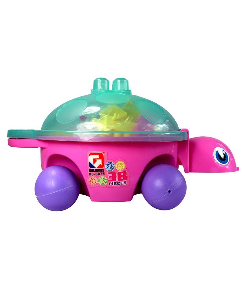 Planet Of Toys Educational Building Blocks With Turtle - 38 Pcs - Buy ...