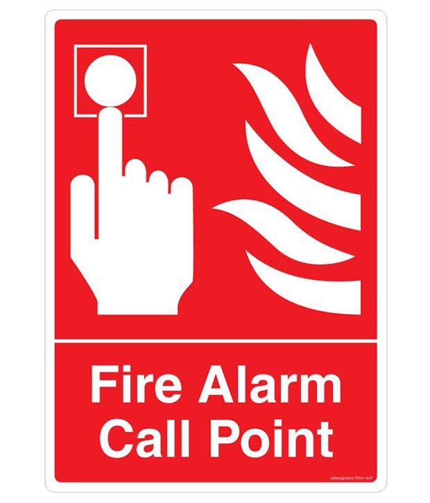 Safety Sign Store Fire Alarm Call Point Fire Exit Emergency Signs Poly ...