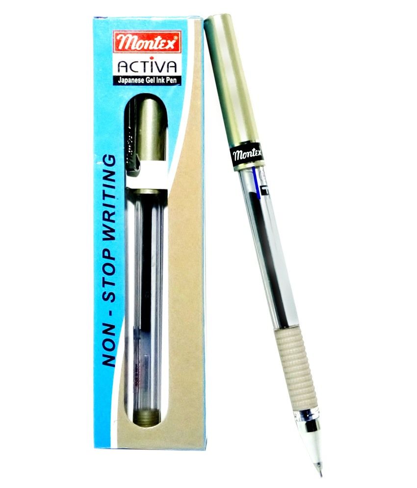 Montex Blue Gel Pen Pack Of 100 Buy Online At Best Price In India