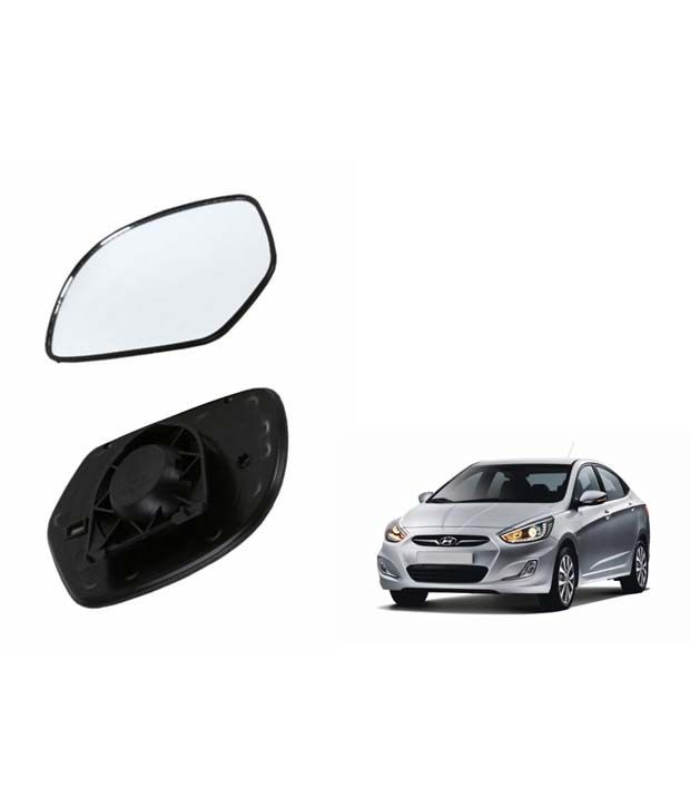 Speedwav Car Rear View Side Mirror Glass Right Hyundai Verna Fluidic