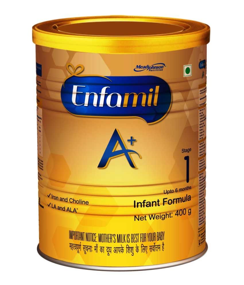Enfamil A Plus Stage 1 Infant Formula - 400 G available at SnapDeal for ...