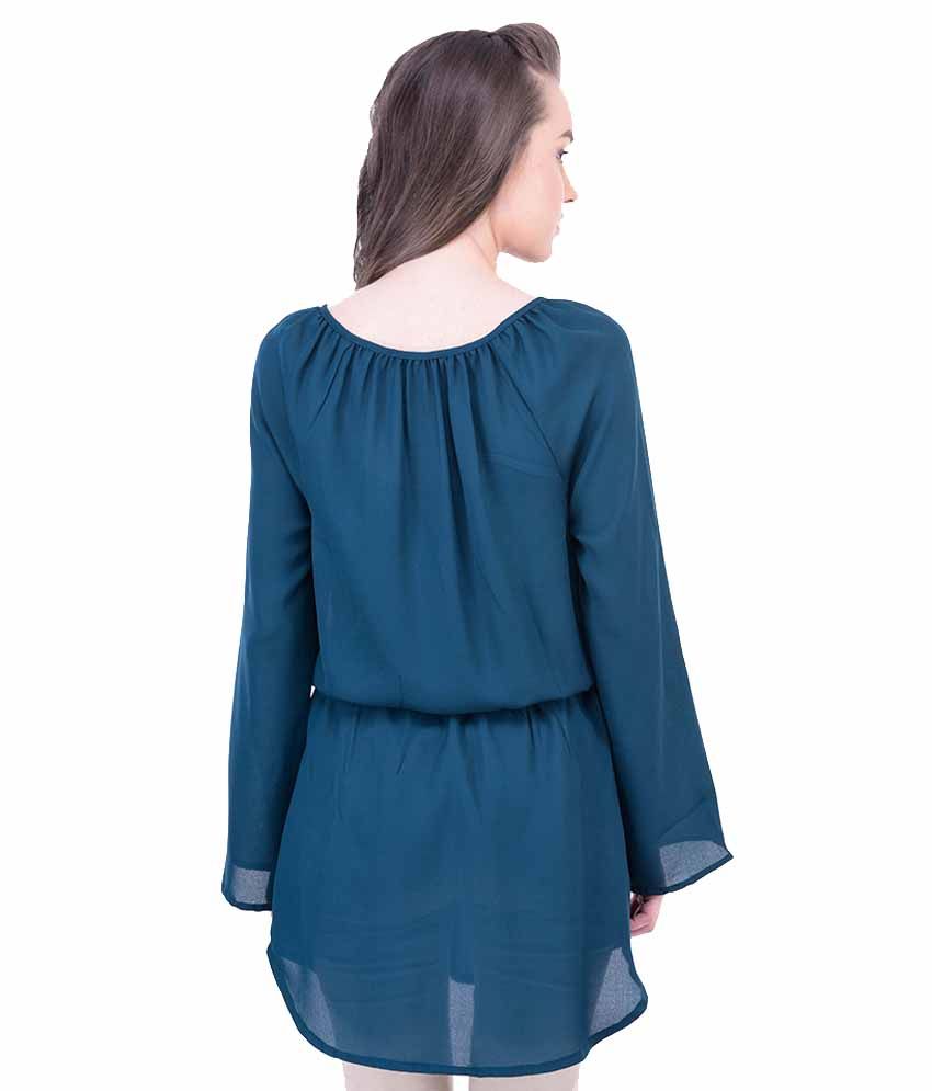 Oxolloxo Blue Polyester Tunics - Buy Oxolloxo Blue Polyester Tunics ...