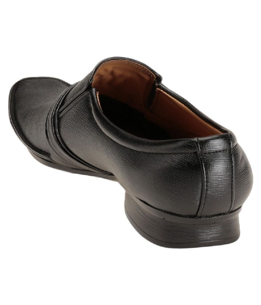 Richy Adams Black Monk Strap Non-Leather Formal Shoes Price in India ...