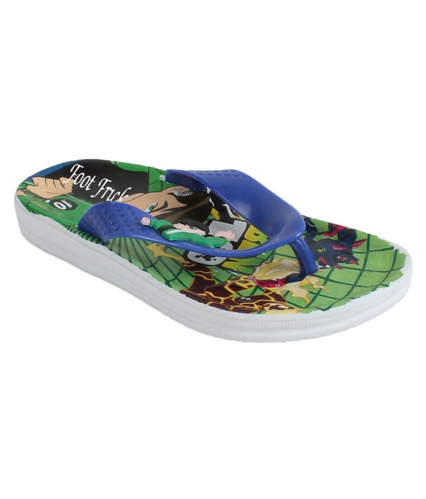 Foot Frick Blue Flip Flop Price in India- Buy Foot Frick Blue Flip Flop ...