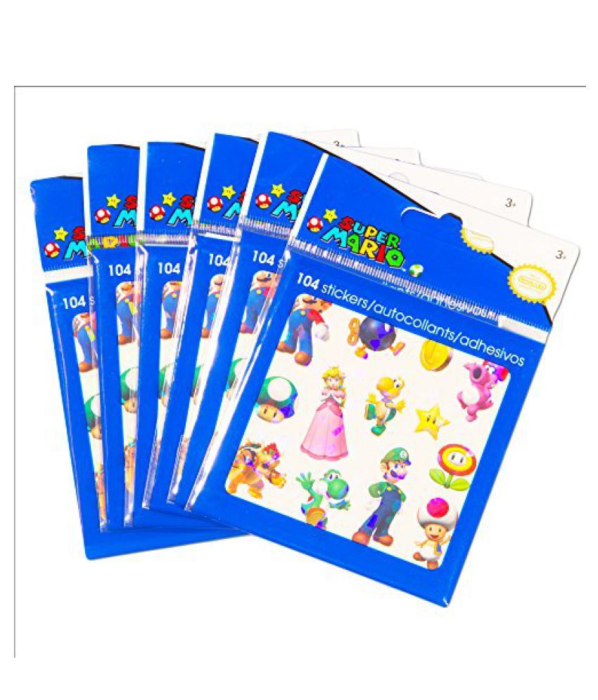 Nintendo Super Mario Stickers Party Favor Packs ~ Over 600 Stickers ...