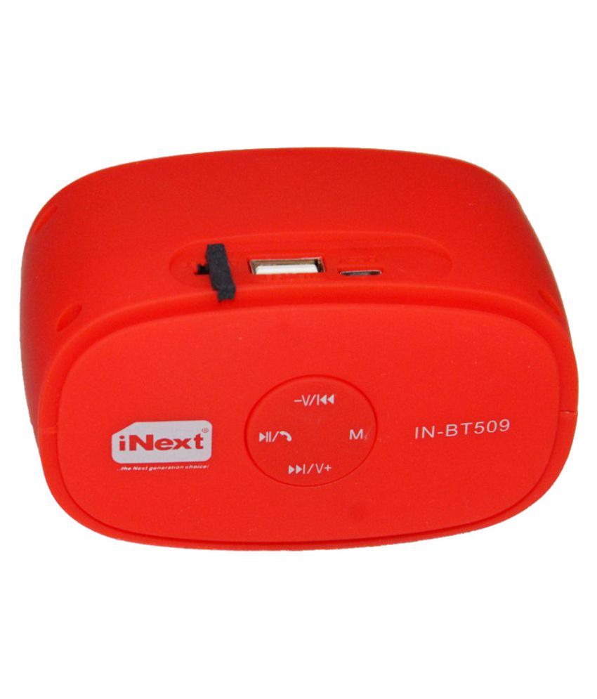 Inext IN - BT509 FM USD/ SD Player With Mic Mini Bluetooth Speaker ...