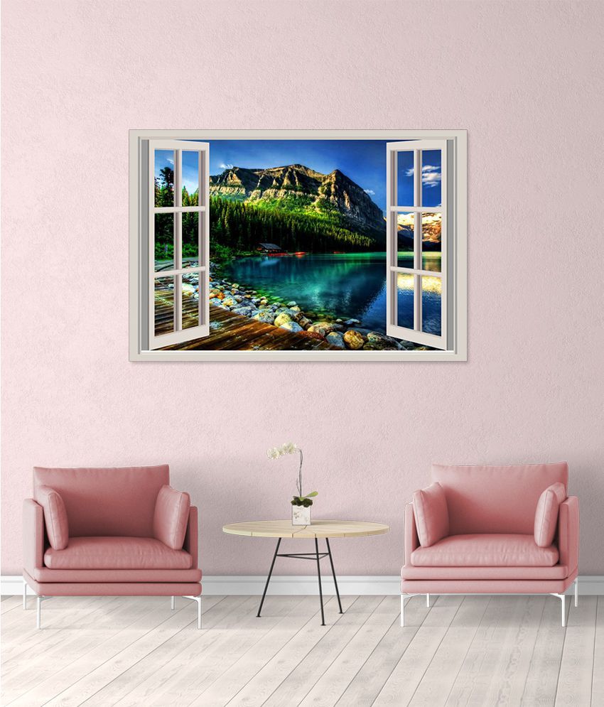 FineArts Window Paper Wall Poster Without Frame Single Piece: Buy ...