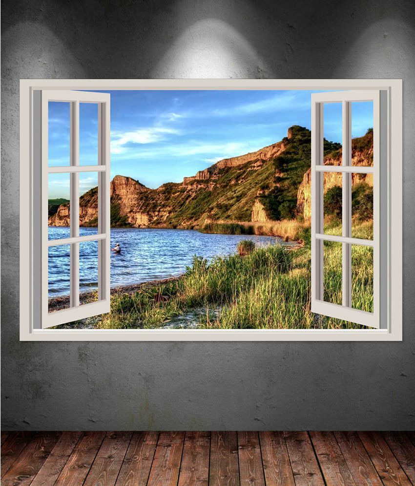 FineArts Window Paper Wall Poster Without Frame Single Piece: Buy ...