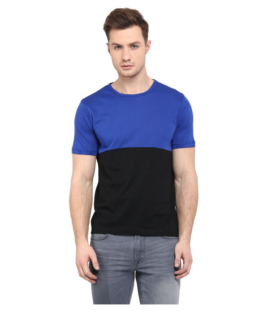 Upbeat Blue Round T-Shirt - Buy Upbeat Blue Round T-Shirt Online at Low ...