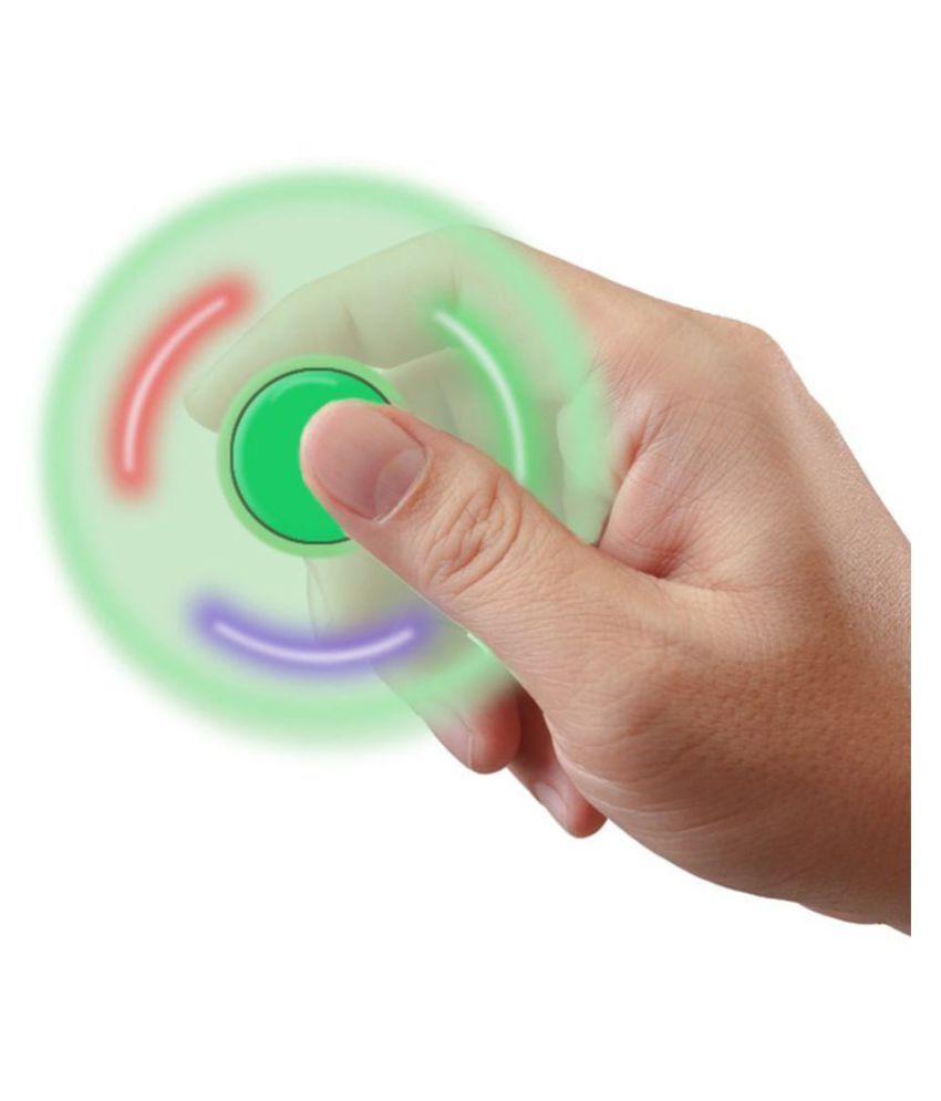 LED Light Tri-spinner Fidget Toy Hand Spinner – Stress Reducer, Durable ...