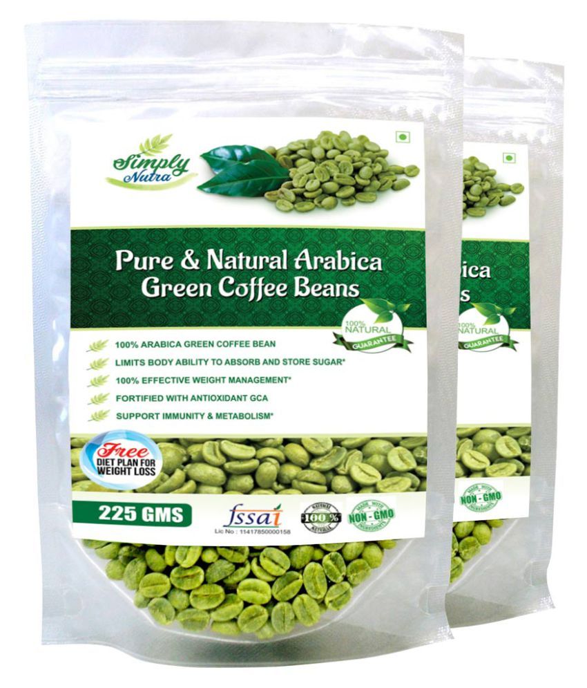 Simply Nutra Green Coffee beans Grade"A" CGA 450 gm Fat Burner Beans ...