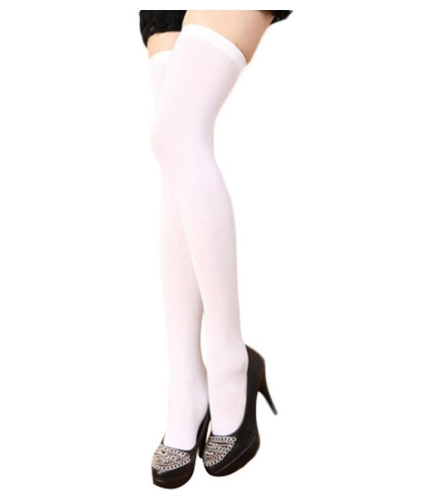 Girls Ladies Thigh High Over Knee Socks Women Candy Color Long Cotton