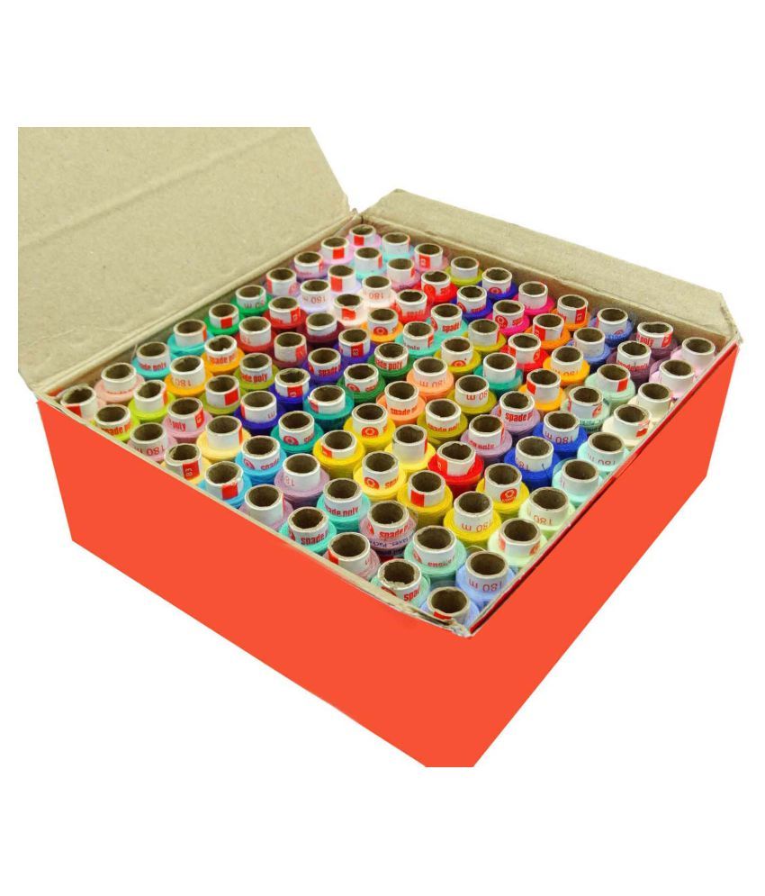 Coats Spadepoly Sewing Threads 100 Color Spools @300 Meters Each: Buy ...