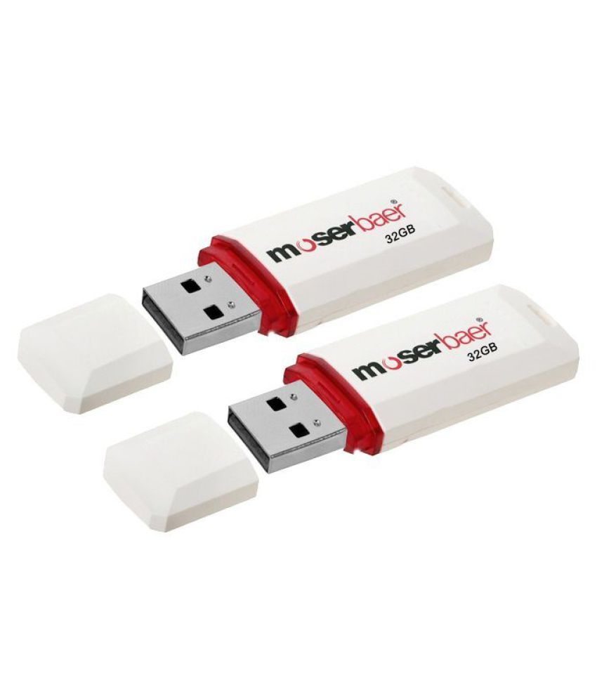 Moserbaer Knight 32GB USB 2.0 Utility Pendrive Pack of 2 - Buy ...