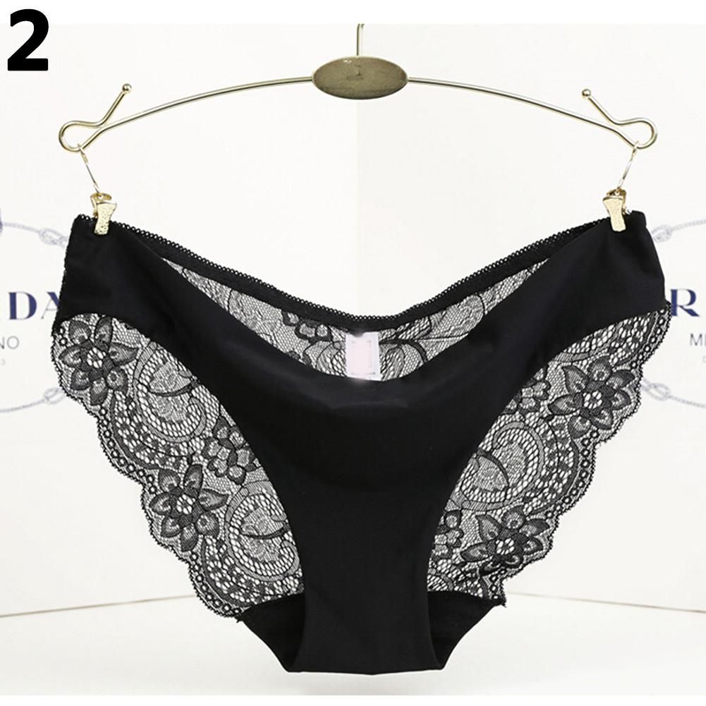Buy Sexy Women Lace See Through Breathable Panties Soft Underwear