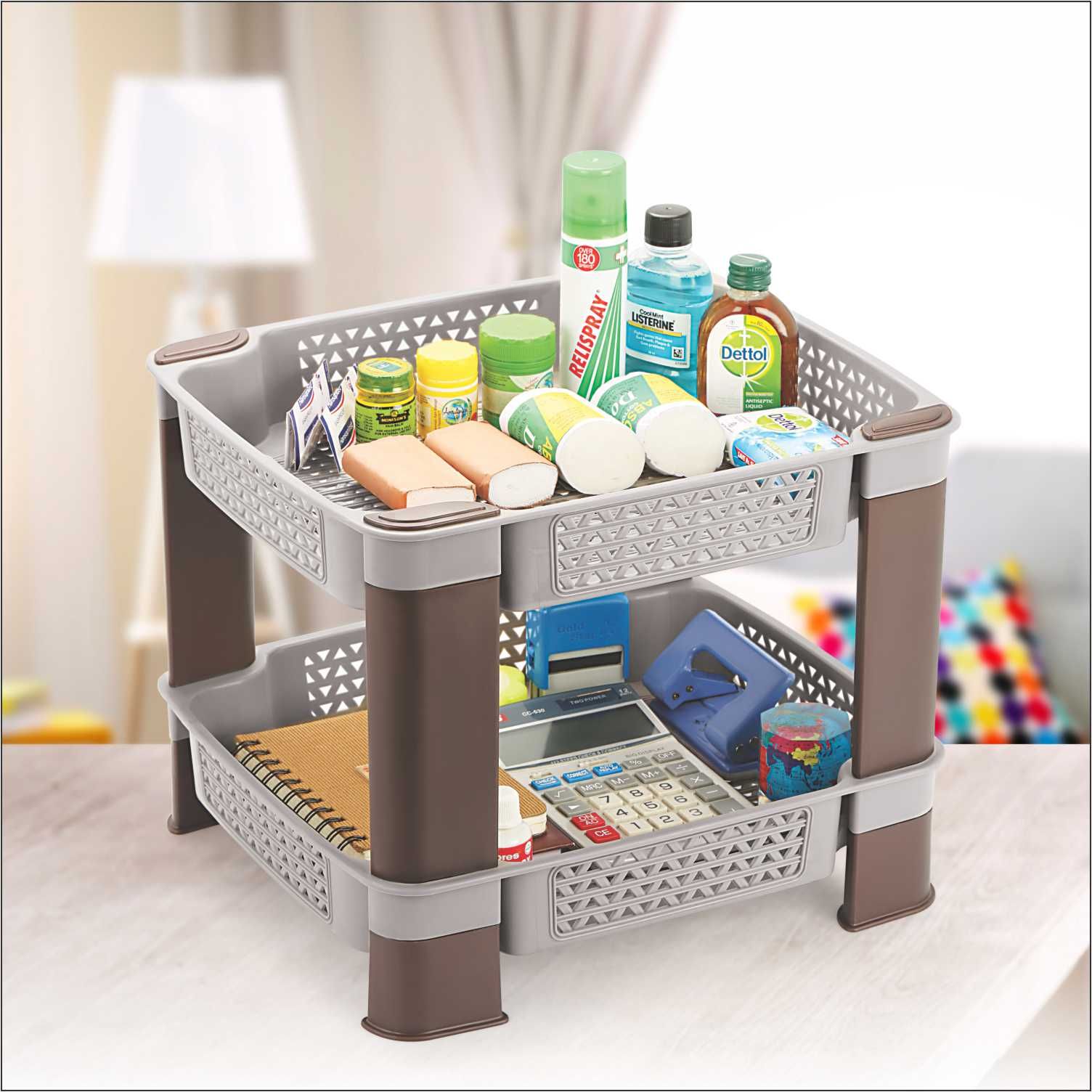 Selvel Home Beautiful 2 Rack Shelves, Grey: Buy Selvel Home Beautiful 2 ...