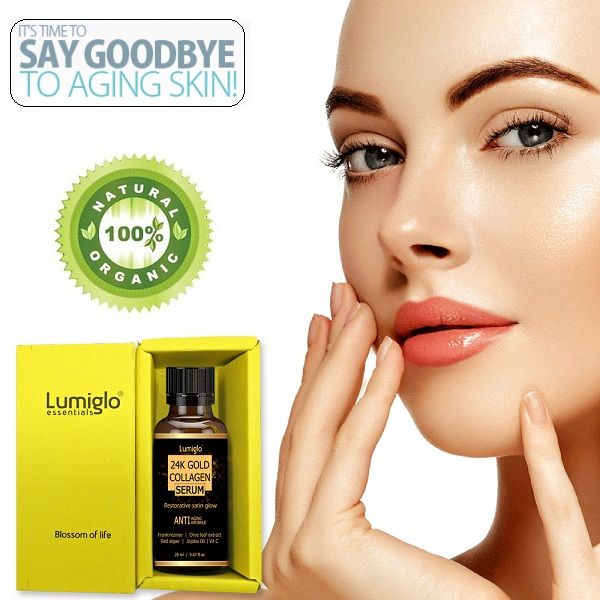 lumiglo 24K gold collagen serum | anti-aging & anti-wrinkle ...