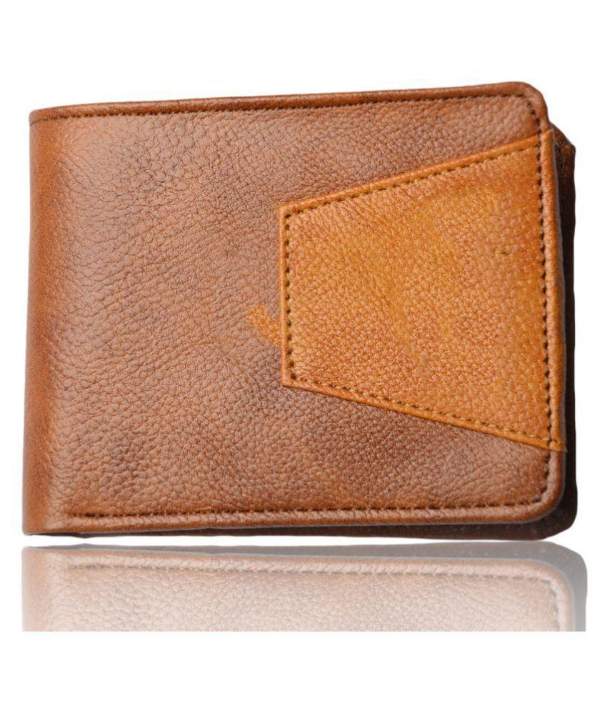 WOOD-TIMBERLAND FORMAL WALLET Leather Brown Formal Short Wallet: Buy ...