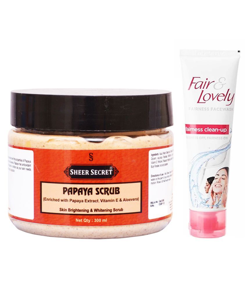SHEER SECRET FAIR & LOVELY Facial Scrub 400 ml: Buy SHEER SECRET FAIR ...