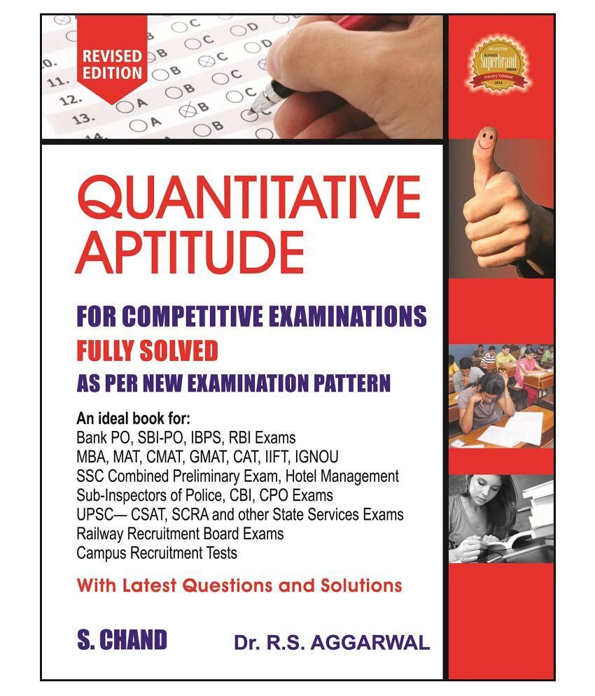 Quantitative Aptitude For Competitive Examinations By R S Aggarwal Buy 