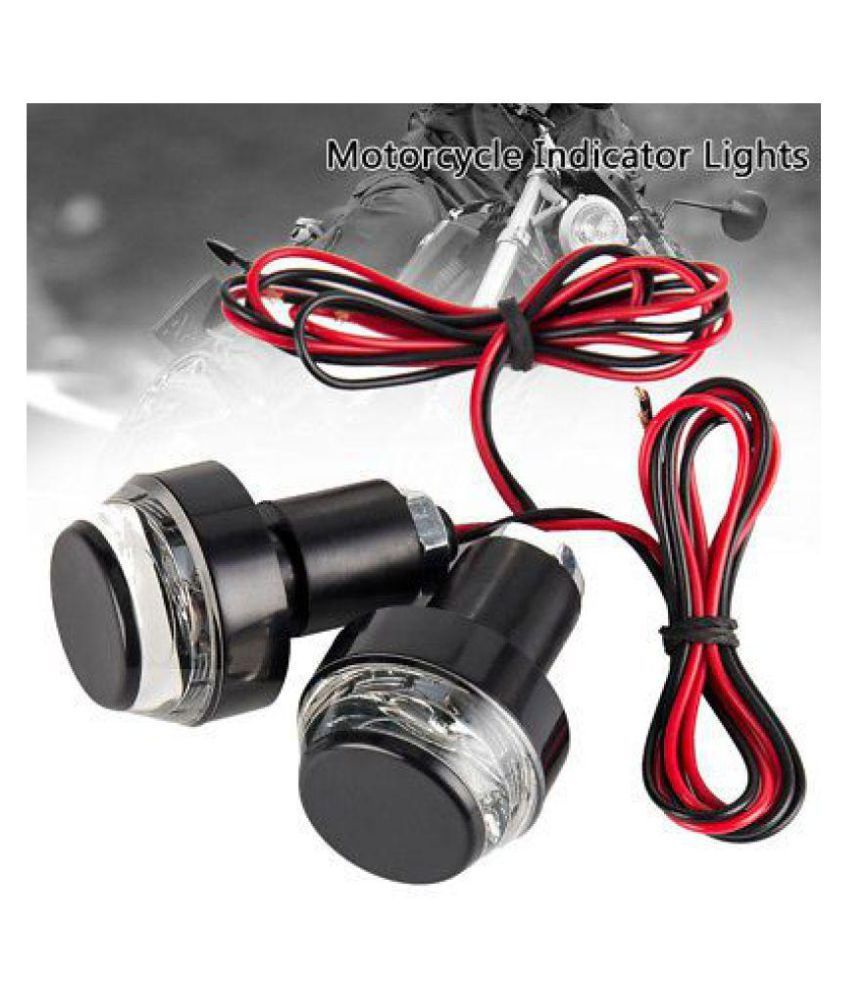 Motorcycle Handlebar Dual Color Turn Signal LED Indicator Light - All ...