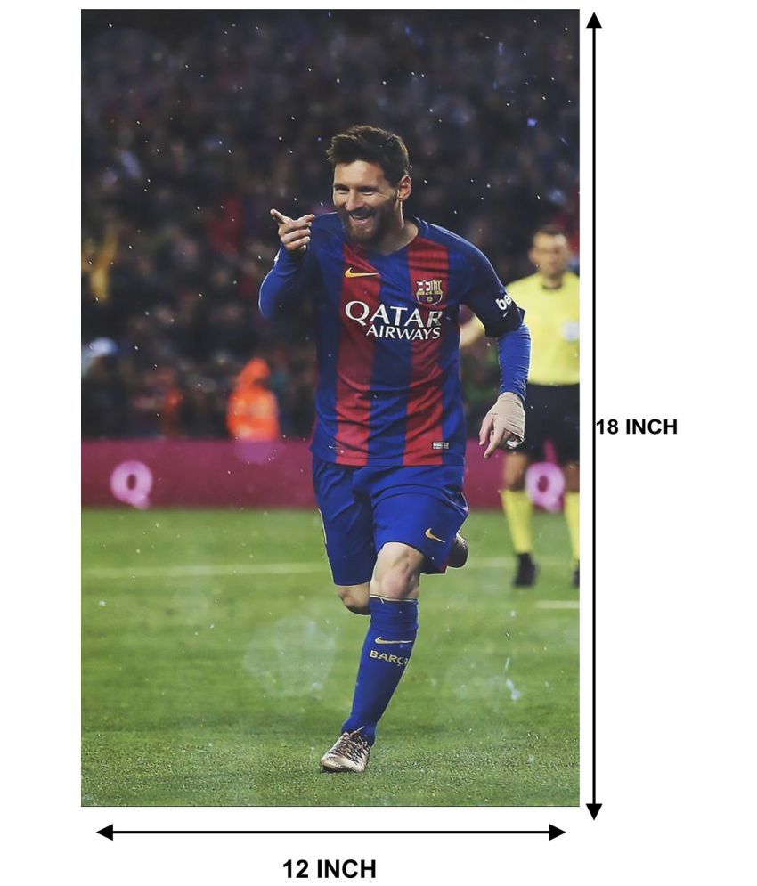 HK PRINTS Lionel Messi Paper Wall Poster Without Frame: Buy HK PRINTS ...
