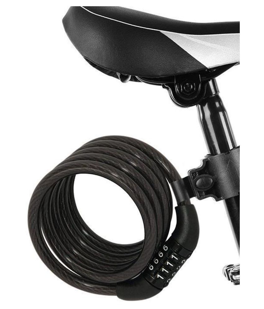 Portable Security Anti-theft Bicycle Password Lock Coil Lock: Buy ...