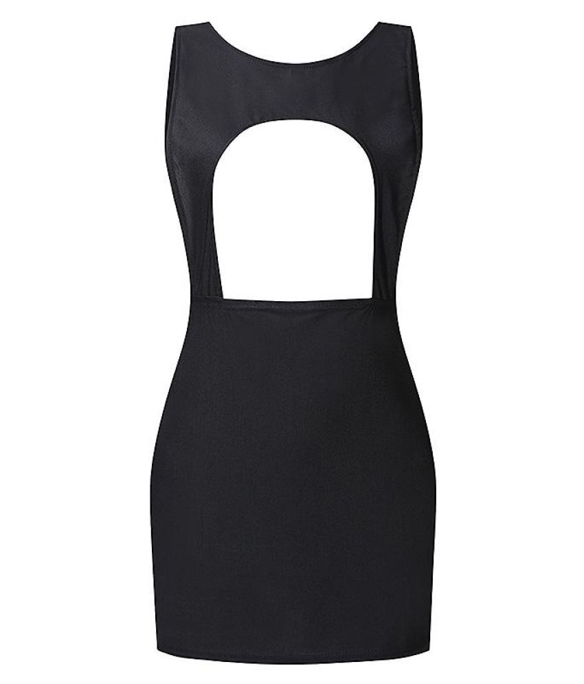Sexy Night Club Wear Plus Size Womens Sleeveless Backless Hollow Out