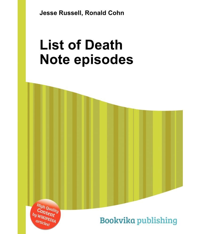 List Of Death Note Episodes: Buy List Of Death Note Episodes Online at ...