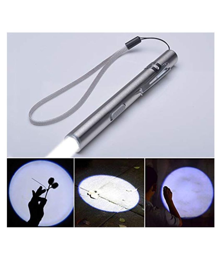 Gold Bourne 16W Flashlight Torch Moon Light Torch - Pack of 2: Buy Gold ...