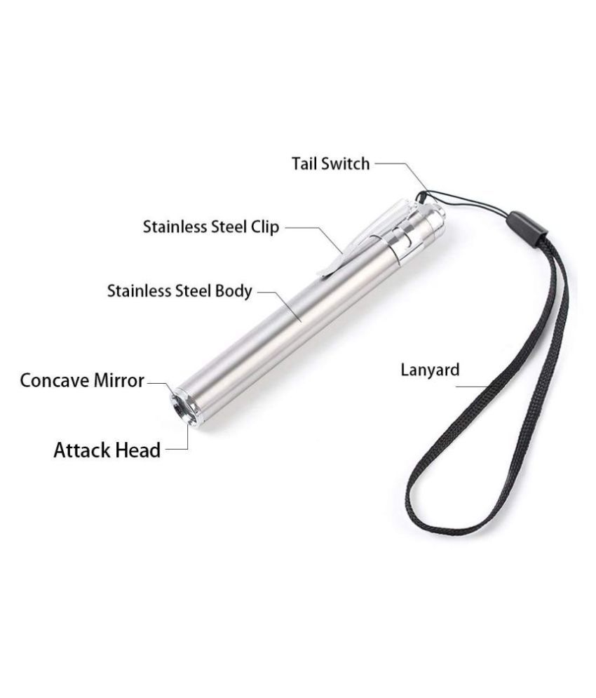 Gold Bourne 16W Flashlight Torch Moon Light Torch - Pack of 2: Buy Gold ...